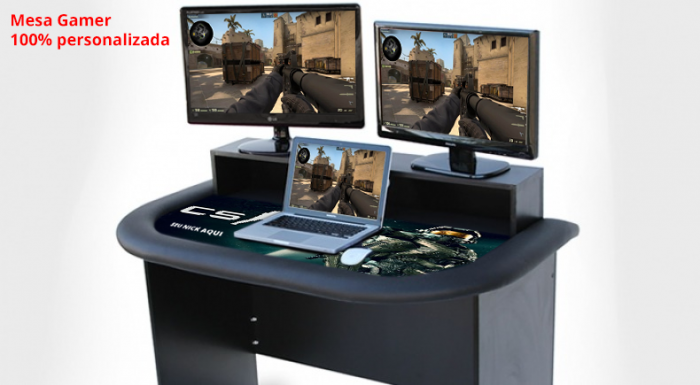 Vários Modelos - Mesa Gamer para Jogos On-line 100% Personalizada